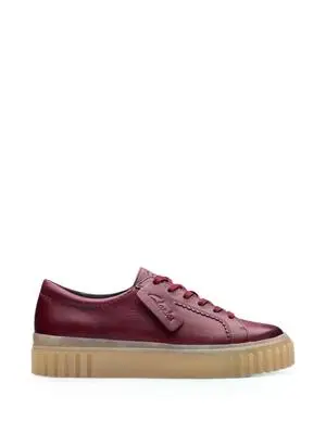 Clarks Mayhill Walk Leather Sneakers - Red