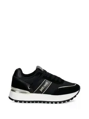 Just Cavalli Logo-print Panelled Sneakers - Black
