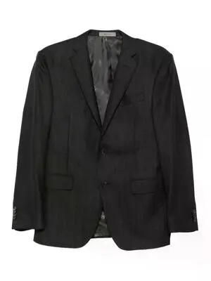 Corneliani Pinstripe Wool Suit - Black