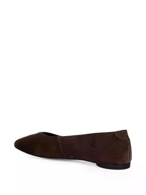 JONAK PARIS Noemie Pointed-toe Suede Ballet Flats