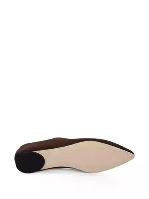 JONAK PARIS Noemie Pointed-toe Suede Ballet Flats