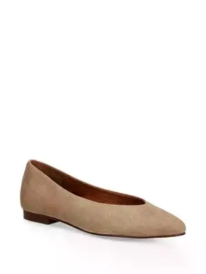 JONAK PARIS Dassus Suede Ballet Flats - Neutrals