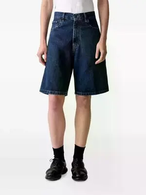 Carhartt Work In Progress Logo-patch Denim Shorts - Blue