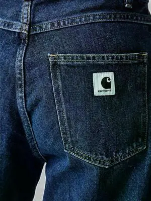 Carhartt Work In Progress Logo-patch Denim Shorts