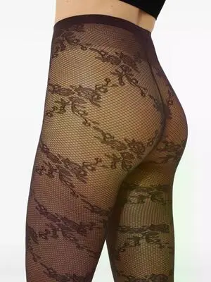Wolford Floral Lace Net Tights