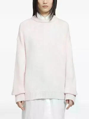 JIL SANDER Crew-neck Long-sleeve Sweater - Pink