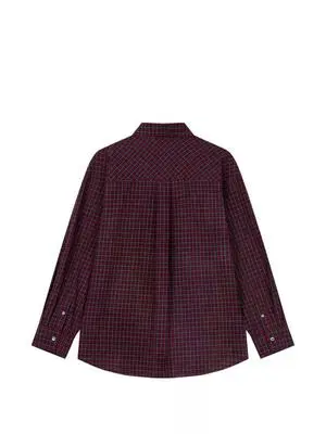 STUDIO TOMBOY Check-pattern Button-down Cotton Shirt