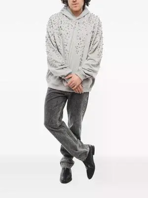 1989 STUDIO Rhinestone Embellished Cotton Hoodie