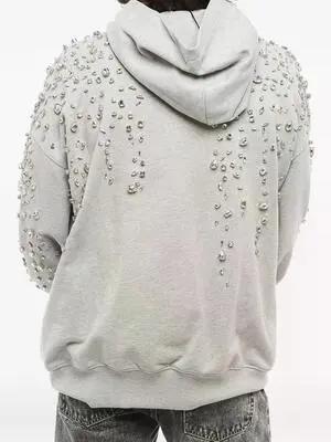 1989 STUDIO Rhinestone Embellished Cotton Hoodie