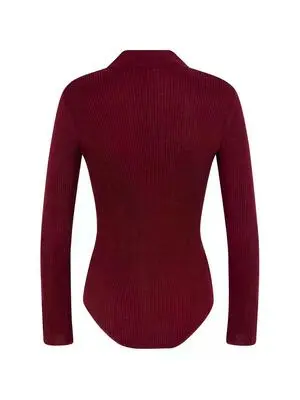 CAYET Ribbed Knit Bodysuit