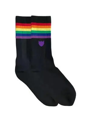 HTC LOS ANGELES Rainbow-stripe Socks