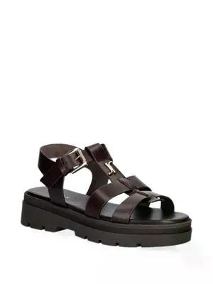 JONAK PARIS Buckle-fastening Caged Leather Sandals