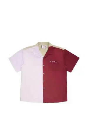SON OF THE CHEESE Colour-block Camp-collar Shirt
