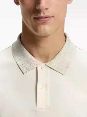 BOSS Regular-fit Polo Shirt In Cotton With Patterned Collar