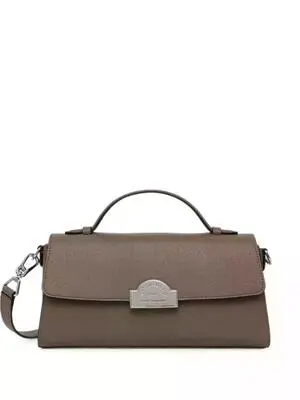 Karl Lagerfeld Logo-plaque Pebbled-leather Shoulder Bag