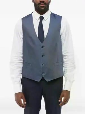 Corneliani Textured-finish Silk Waistcoat