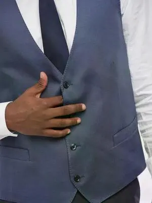 Corneliani Textured-finish Silk Waistcoat