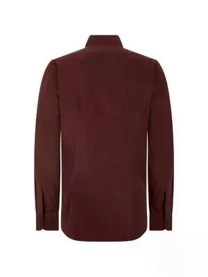 MOORER Corduroy Long-sleeve Shirt - Red