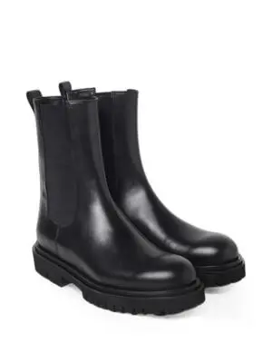 ANNA F. Leather Ankle Boots