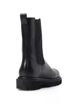 ANNA F. Leather Ankle Boots