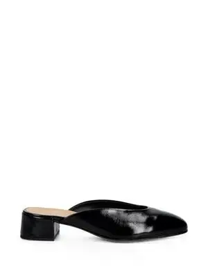 JONAK PARIS Patent Finish Leather Mules