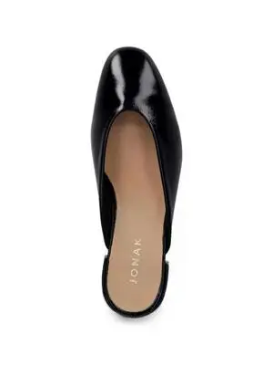 JONAK PARIS Patent Finish Leather Mules