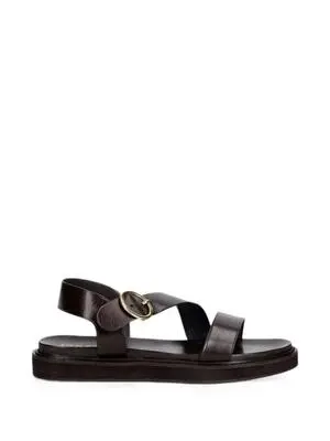 JONAK PARIS Buckle-fastening Leather Sandals - Brown