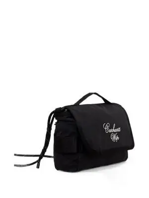 Carhartt Work In Progress Logo-embroidered Foldover Belt Bag - Black