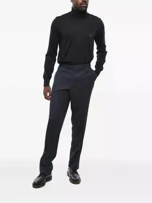 Corneliani Scalloped-hem Wool Trousers