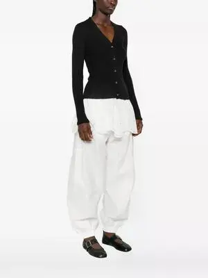 Cecilie Bahnsen Ribbed-knit V-neck Cardigan