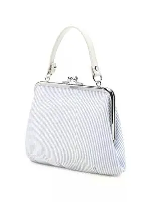 VIVIENNE WESTWOOD Granny Frame Striped Tote Bag