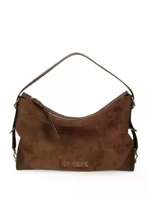 Moschino Logo-appliqué Shoulder Bag - Brown