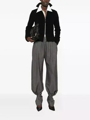 MAISON MARGIELA Ribbed-knit Zip-up Jacket