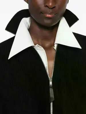 MAISON MARGIELA Ribbed-knit Zip-up Jacket