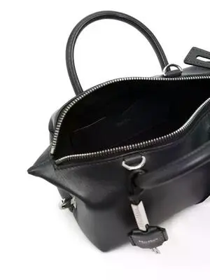 Max Mara Logo-print Leather Mini Bag - Grey