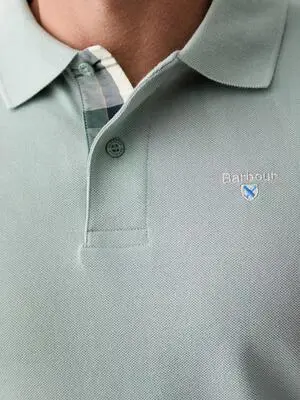 Barbour Tartan Piqué Logo-embroidered Polo Shirt - Green