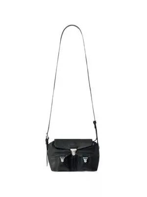 LEMAIRE Mini Soft Gear Bag In Bubble Lambskin - Black
