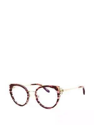 Chopard Cat-eye Eyeglasses With Gold-tone Hardware - Purple
