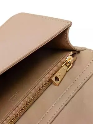 Moschino Quilted Logo Plaque Crossbody Bag - Neutrals