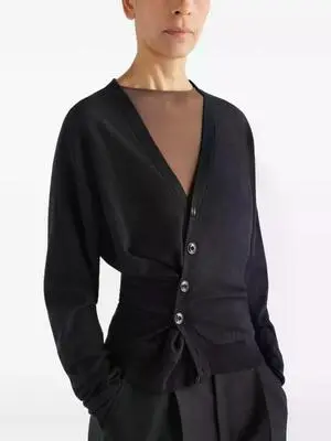 LEMAIRE Relaxed Twisted Merino Blend V-neck Cardigan