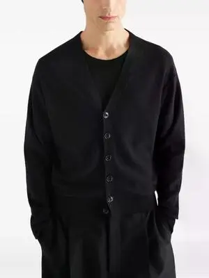 LEMAIRE Relaxed Twisted Merino Blend V-neck Cardigan
