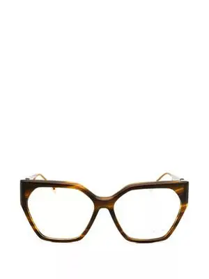 Philipp Plein Cat-eye Glasses - Brown