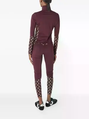 MARINE SERRE Moon-print Panelled Leggings