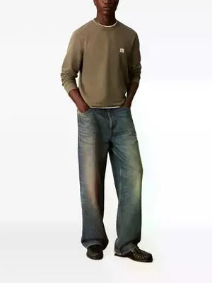 Calvin Klein Logo-patch Sweater - Green