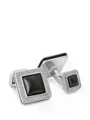 Tateossian Mother-of-pearl Polished Cufflinks - Silver