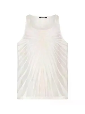 Roberto Cavalli Ray Devoré Zebra-pattern Vest