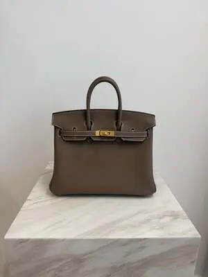 Hermès Birkin Etoupe Togo Gold Hardware - Brown