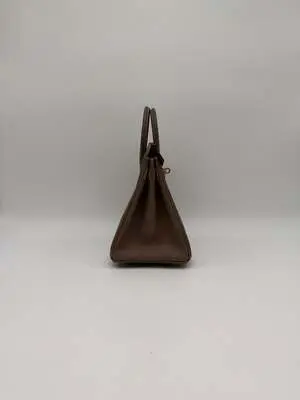 Hermès Birkin 25cm Etoupe Togo Leather With Gold Hardware - Brown