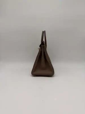 Hermès Birkin 25cm Etoupe Togo Leather With Gold Hardware - Brown