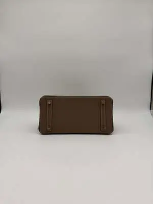 Hermès Birkin 25cm Etoupe Togo Leather With Gold Hardware - Brown